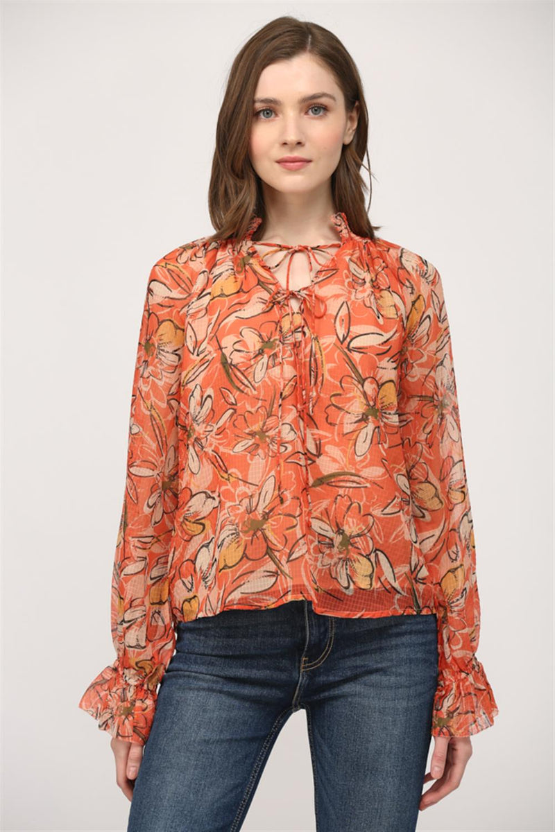 Capri Kat Smocked Neck Blouse – BarnKatClothing